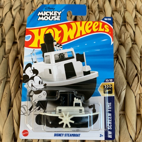 Toys | Disney Mickey Mouse Steamboat Willie Mattel Hot Wheels Steam ...